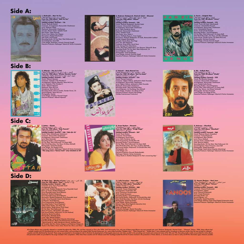 Various Artists | Tehrangeles Vice (Iranian Diaspora Pop 1983-1993 ...